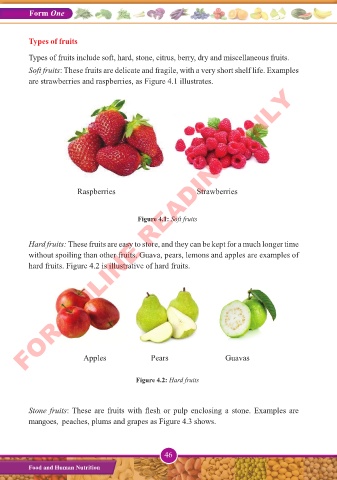 examples for fruits